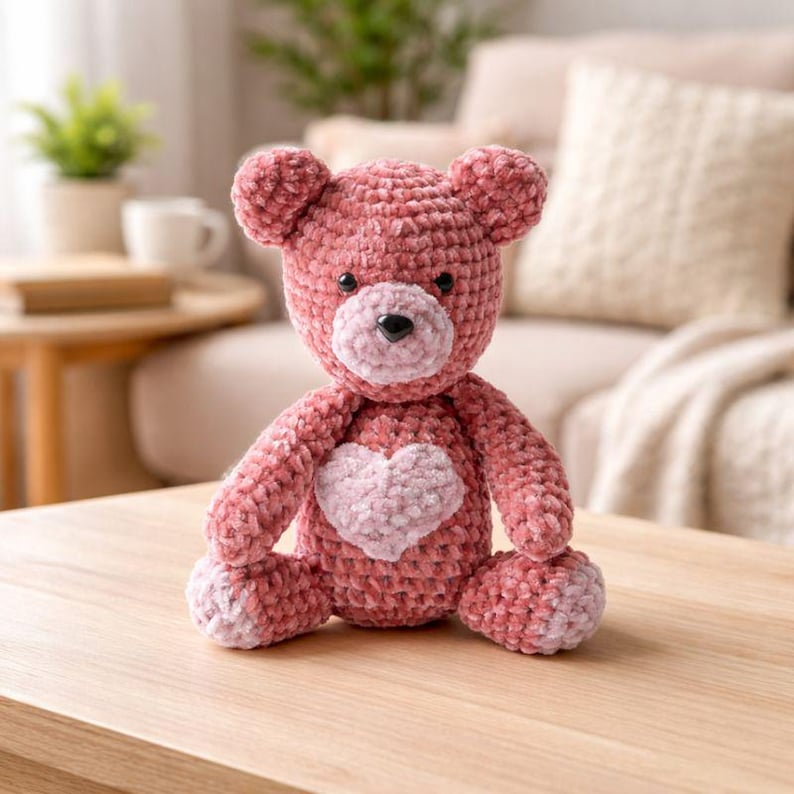 Bear Crochet Pattern PDF | Instant Download | Valentine Special - Etsy