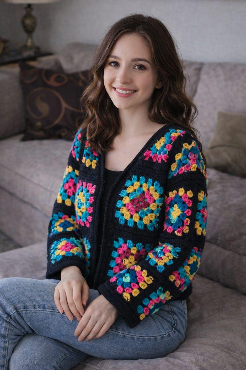Granny Square Crochet Jacket Pattern PDF| Instant Download - Etsy