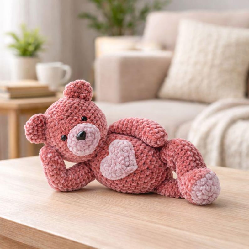 Bear Crochet Pattern PDF | Instant Download | Valentine Special - Etsy