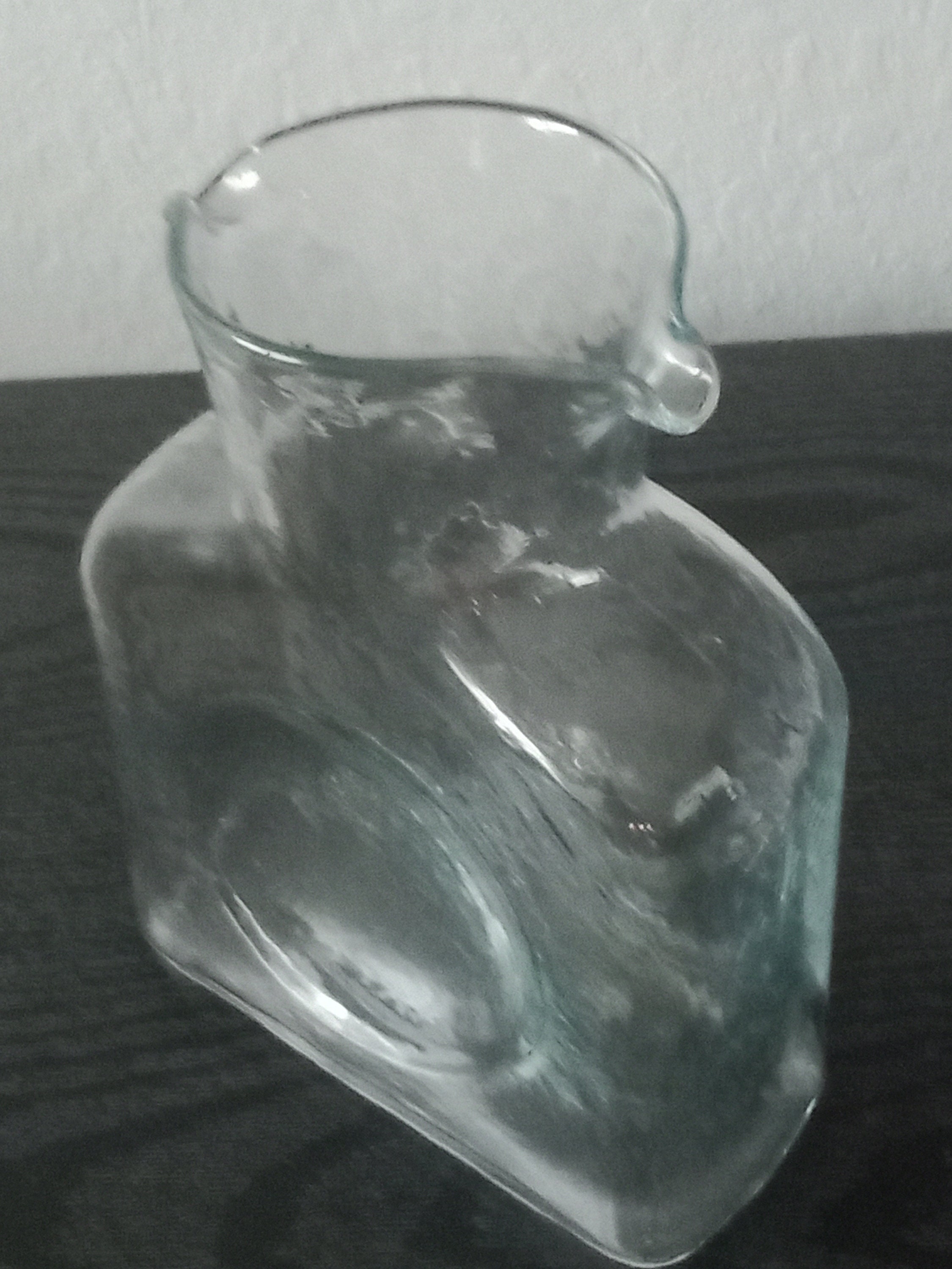 Vintage Blenko Clear Textured Water Bottle 2 Spouts 8 H - Etsy