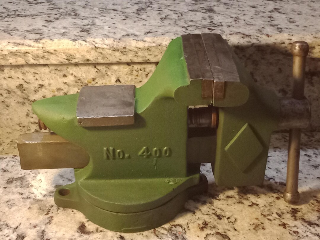 1950's Littlestown Anvil Top Bench 400 Vise 26 Lbs. Swivel Base 4 1/8 ...