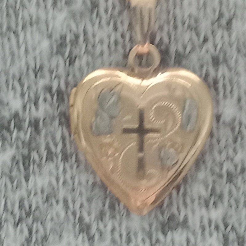Locket With Cross - Etsy