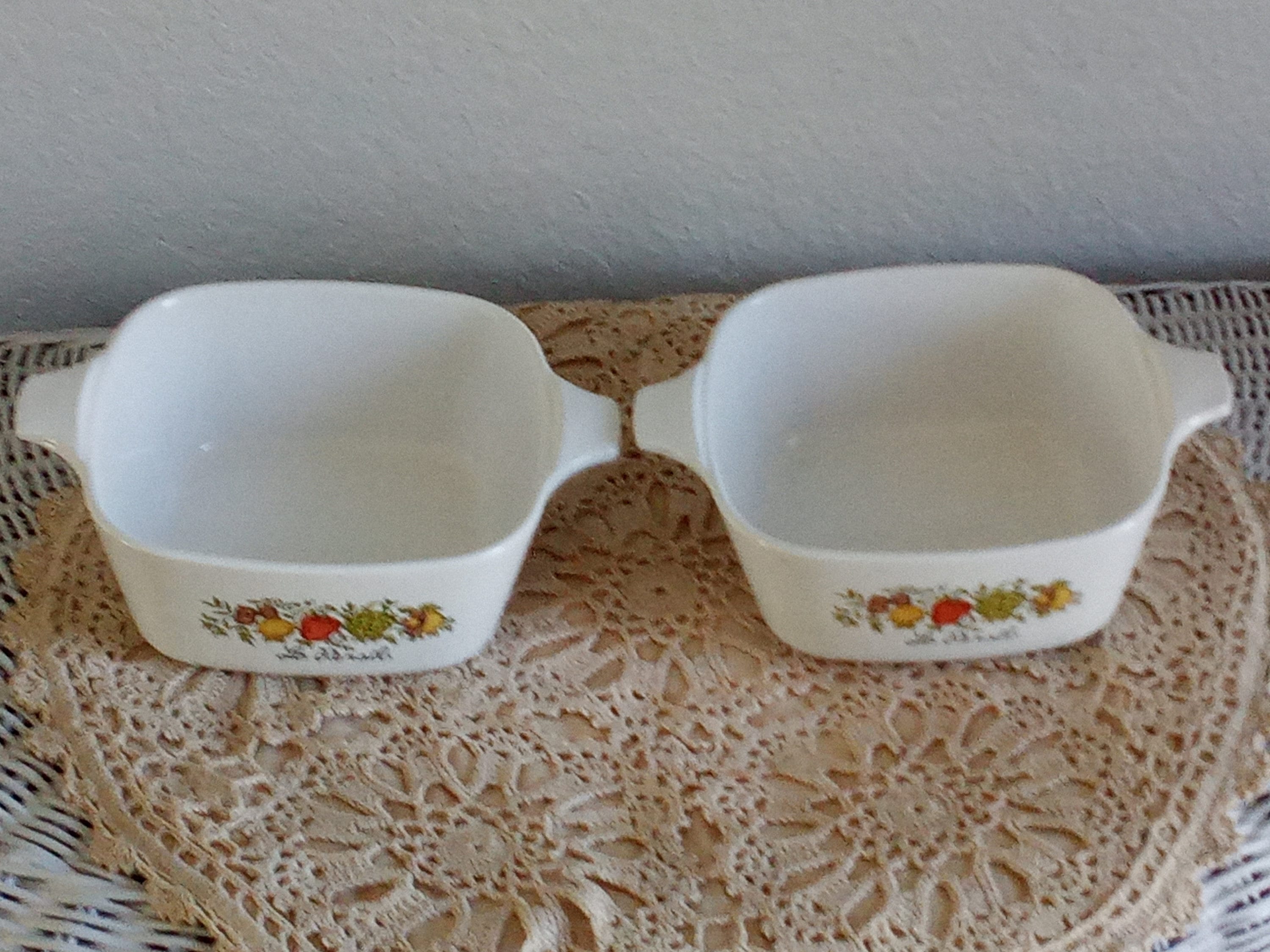 Two Corning Ware Le Persil Small Casserole Dishes spice of Life P-43-B ...