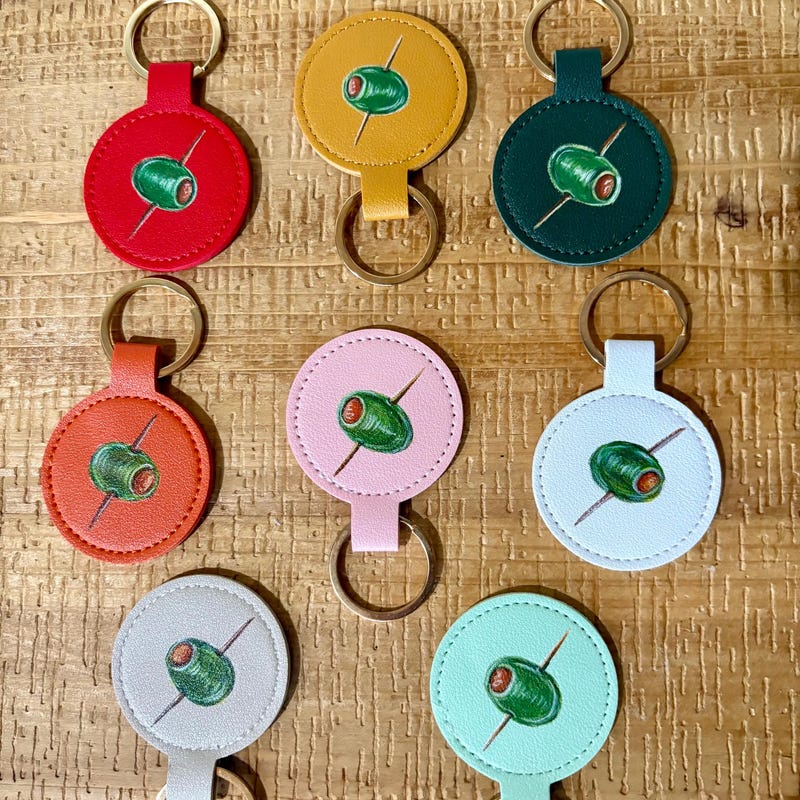 Custom Martini Key Chain - Etsy