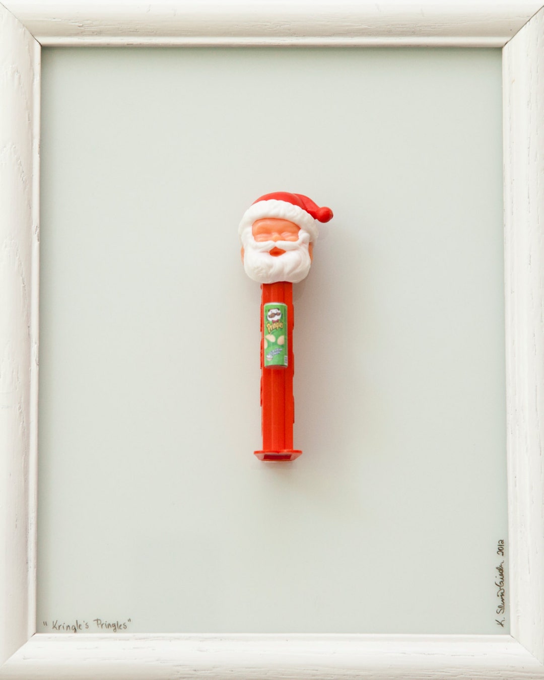 Kringle's Pringles - Original Mixed Media Open Edition Design Santa ...