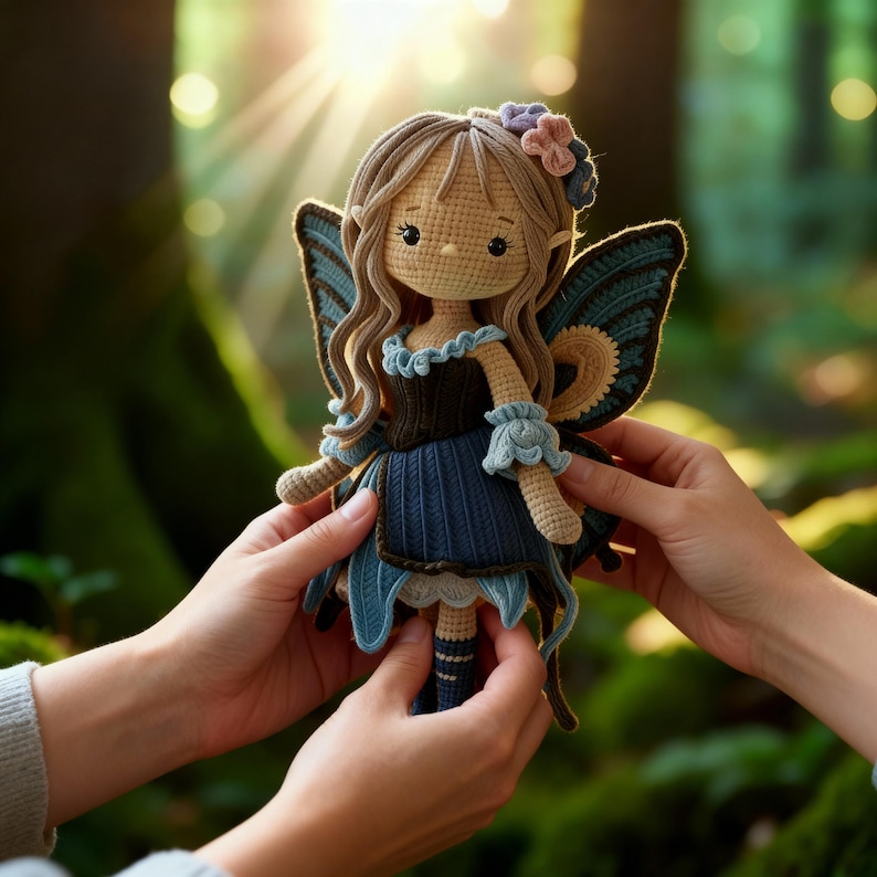 Butterfly Fairy Crochet Doll – Amigurumi PDF Pattern | Beginner ...