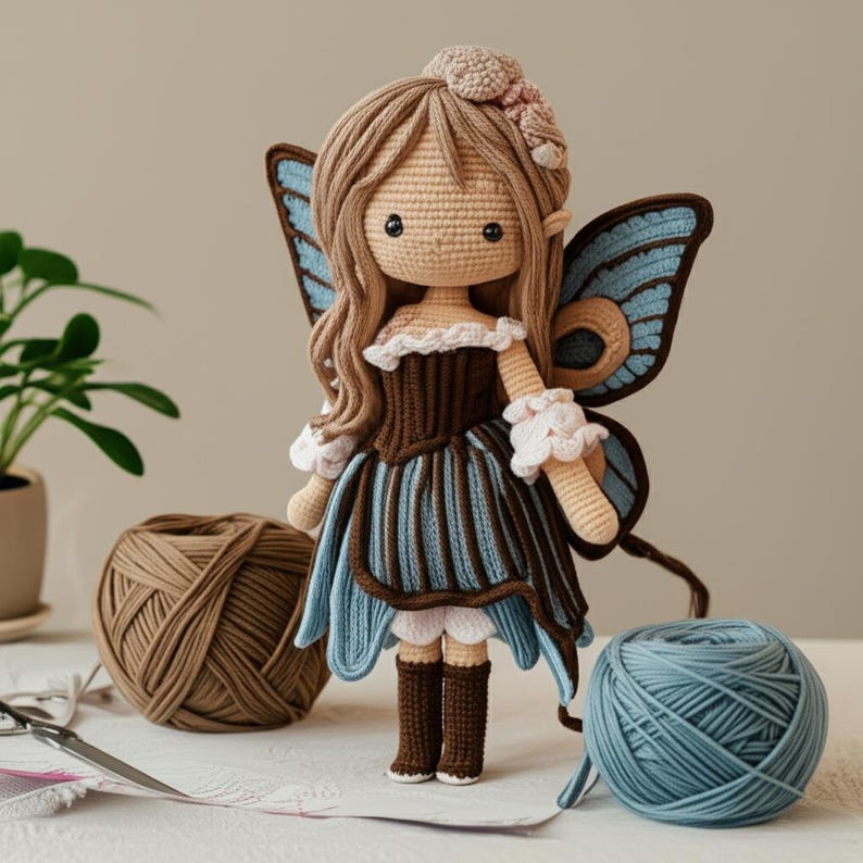 Butterfly Fairy Crochet Doll – Amigurumi PDF Pattern | Beginner ...