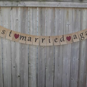 Just Married Again-photo Prop With Acrylic Pink Hearts Lower Case ...