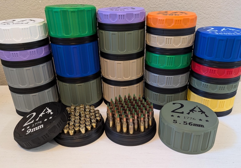 3D Printed Stackable Ammunition Storage - Ammo Capsule - Pistol and ...