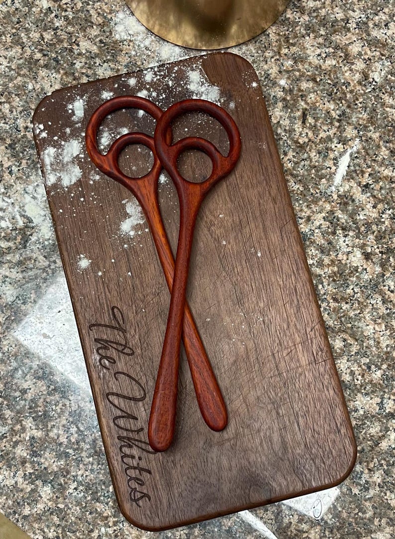 Handmade Dough Whisk Padauk Wood | Danish Whisk | Artisen Bread Tool ...