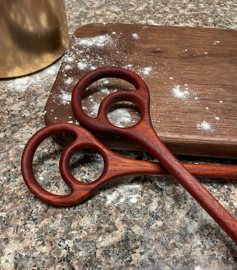 Handmade Dough Whisk Padauk Wood | Danish Whisk | Artisen Bread Tool ...