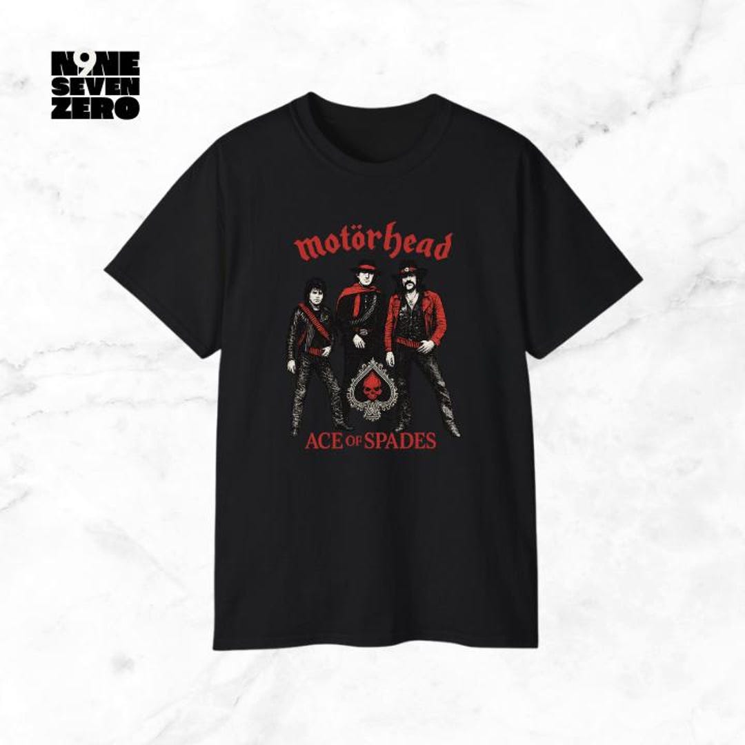 Motorhead Band T-shirt: International Concert Outfit, Unisex Cotton Tee ...