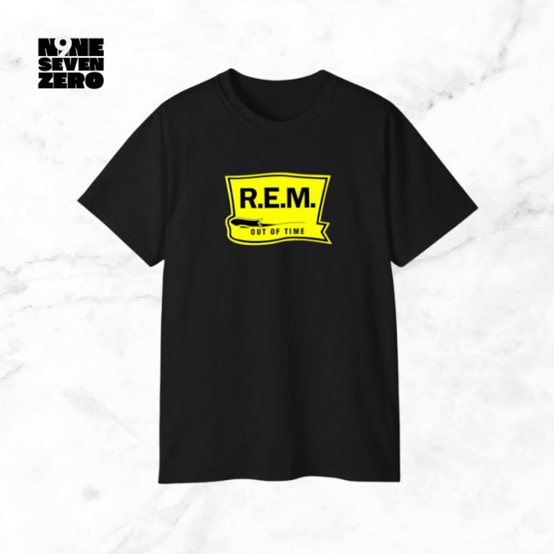REM Out of Time Logo Band T-shirt: International Concert Outfit, Unisex ...