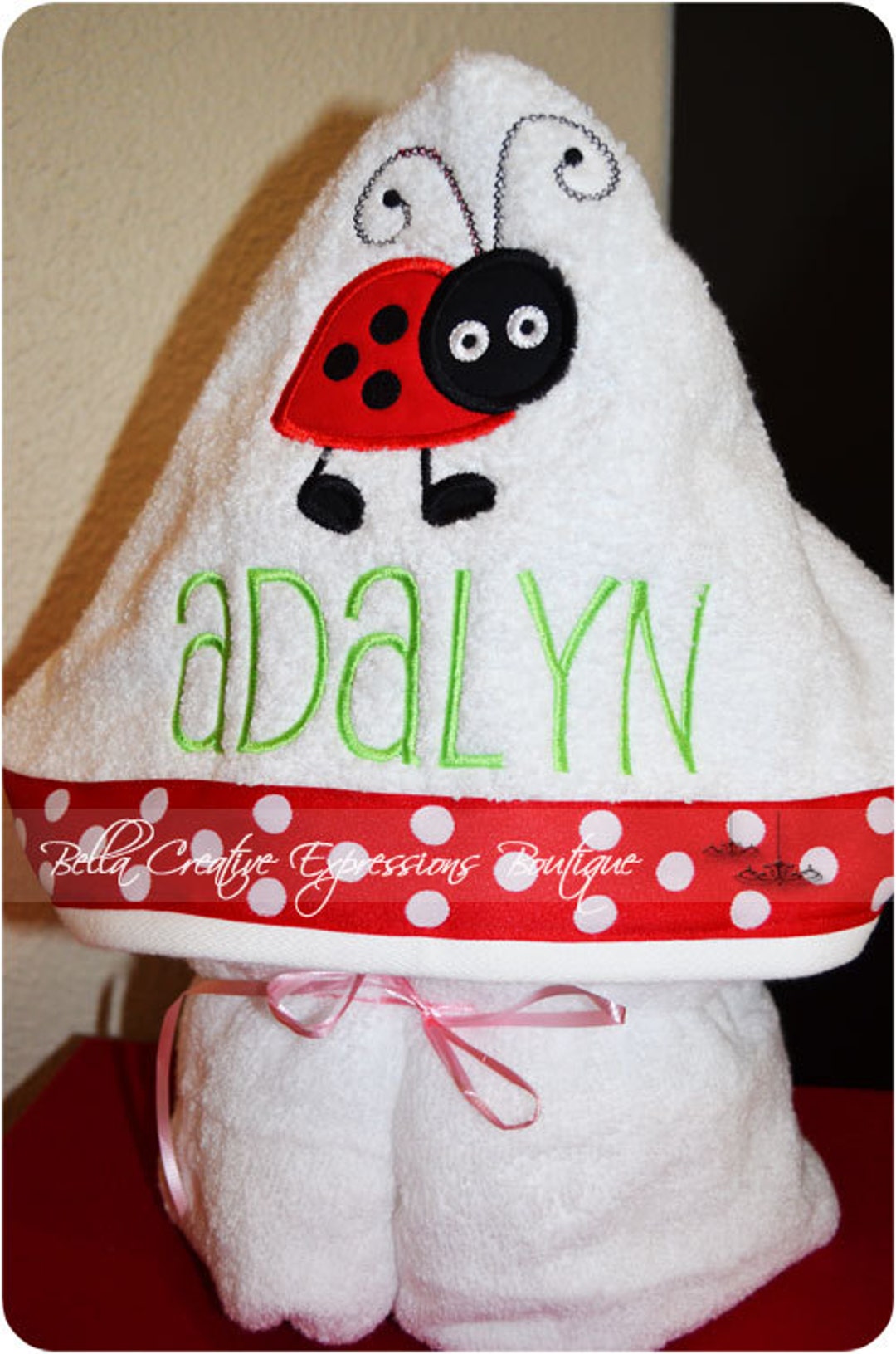Ladybug Hooded Towel other Colors Available for Towel - Etsy