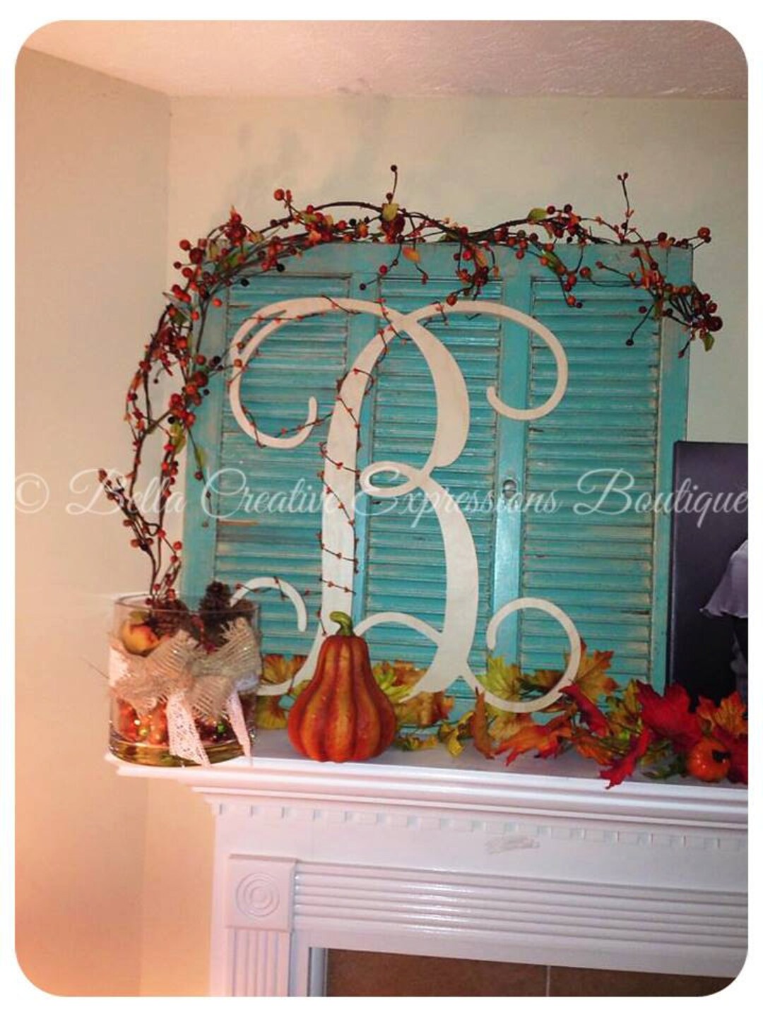 24 Single Wooden Initial - Etsy