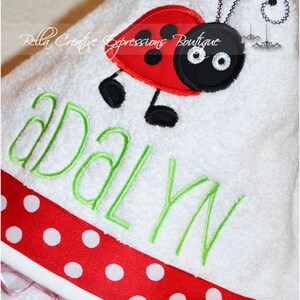 Ladybug Hooded Towel other Colors Available for Towel - Etsy