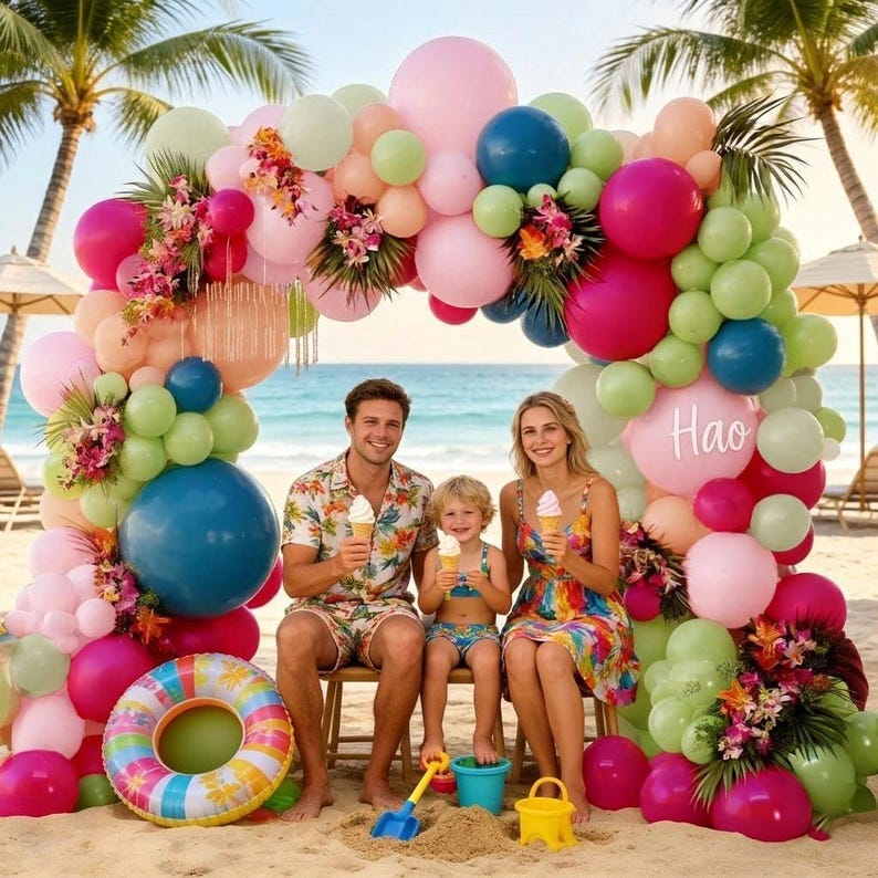 Boho Balloon Arch Kit, Double-stuffed Balloons, Birthday Baby Shower ...
