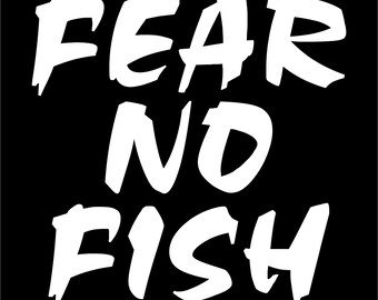 Fear No Fish Decal | Etsy