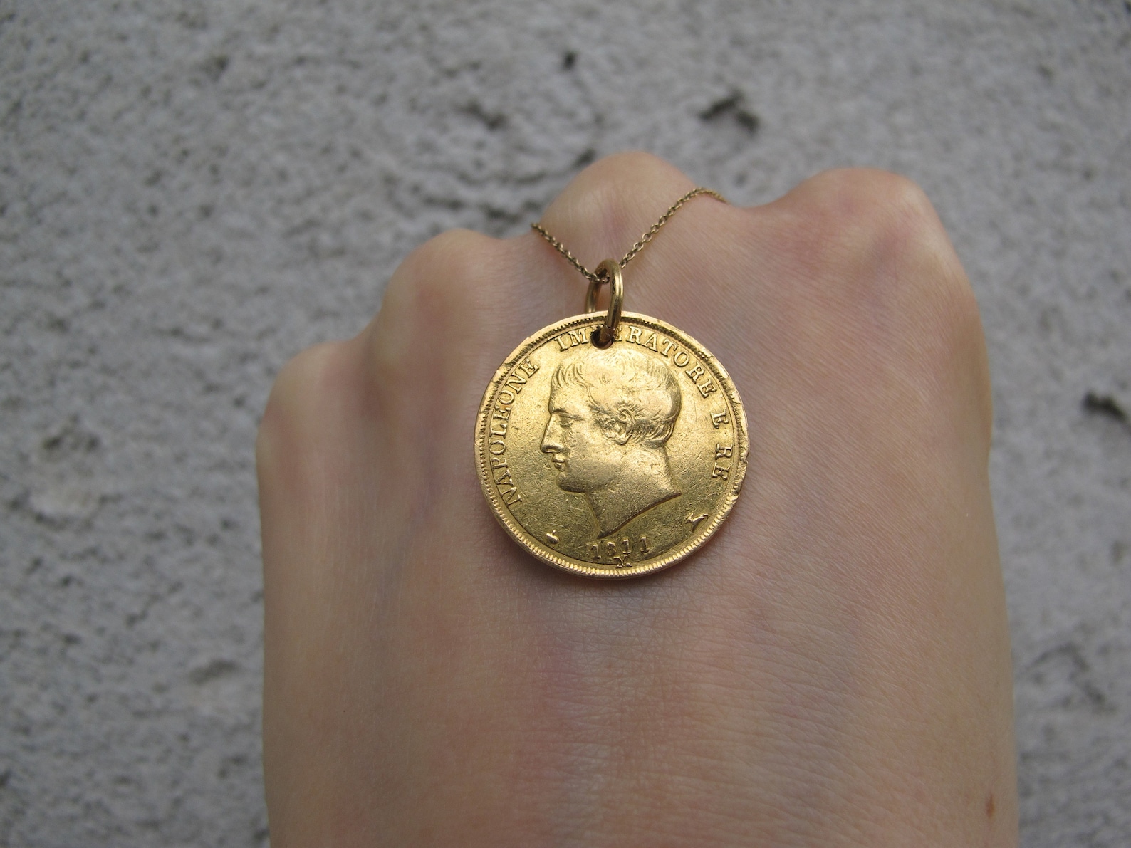 Antique 18k and 22k 20 Lire Italian Gold Coin Napoleon Pendant - Etsy