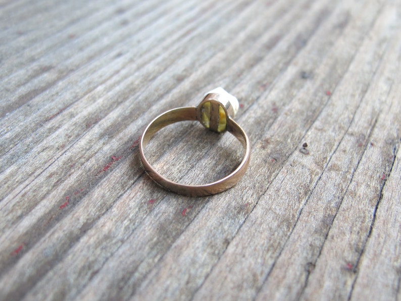Antique Victorian Era Milk Tooth Ring in 14k Rose Gold - Etsy