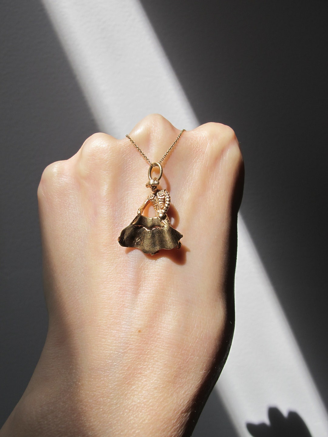 Vintage 14k Yellow Gold Spanish Matador Charm Pendant - Etsy