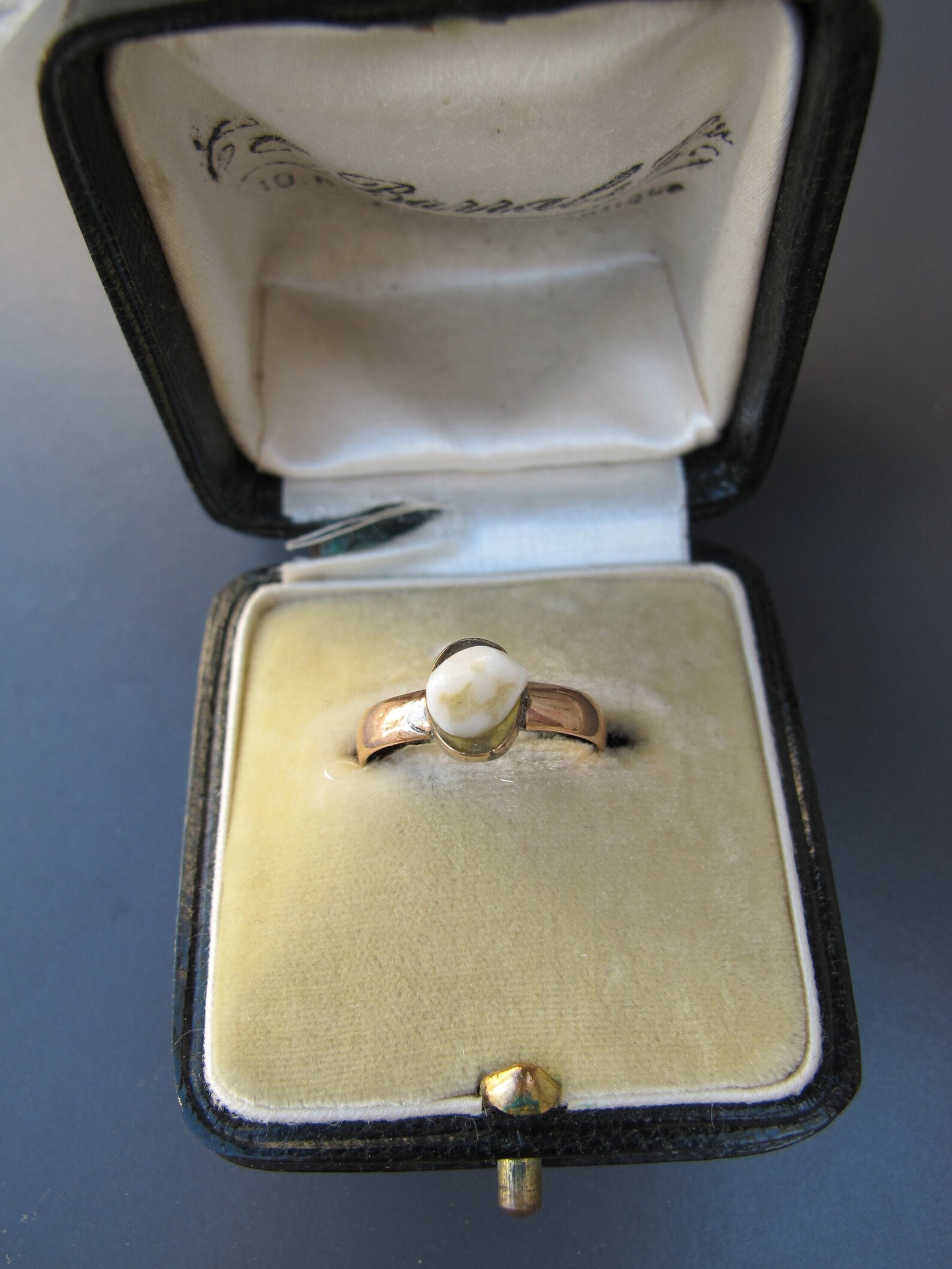 Antique Victorian Era Milk Tooth Ring in 14k Rose Gold - Etsy