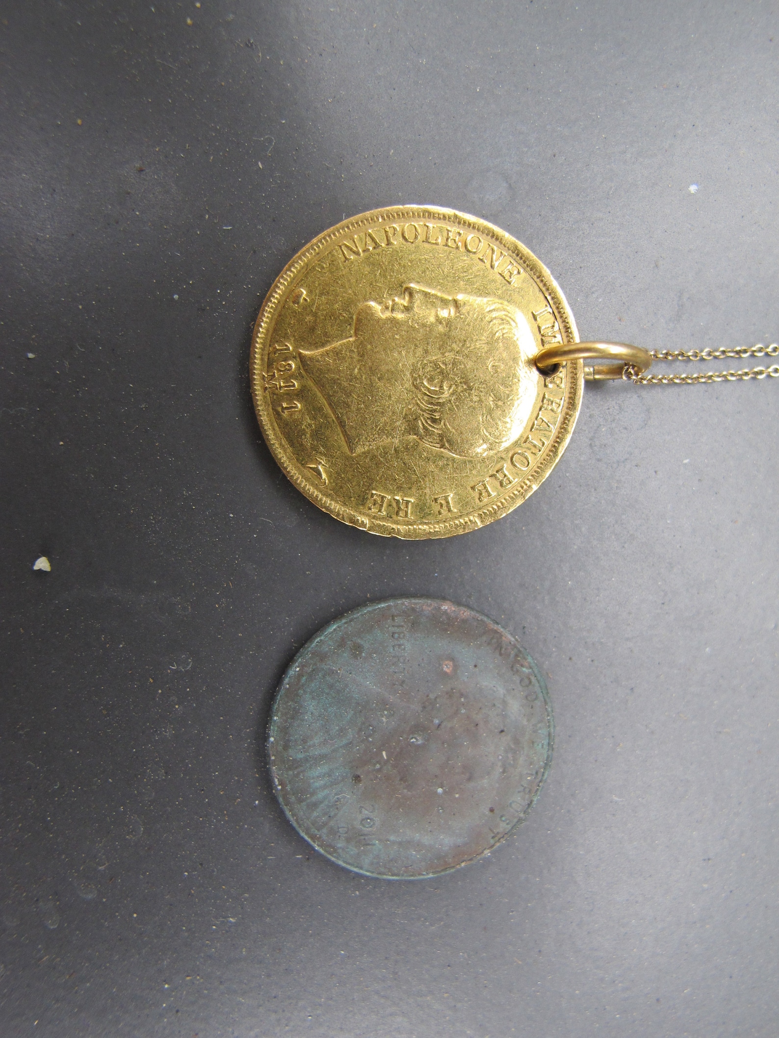 Antique 18k and 22k 20 Lire Italian Gold Coin Napoleon Pendant - Etsy