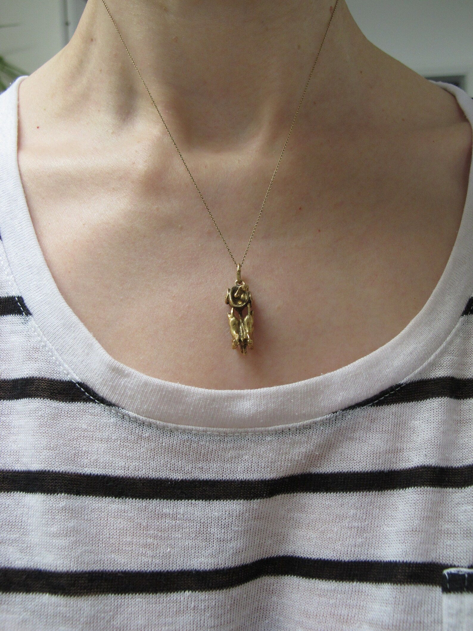 Vintage 18k Yellow Gold Gladiator Horse Chariot Charm Pendant - Etsy