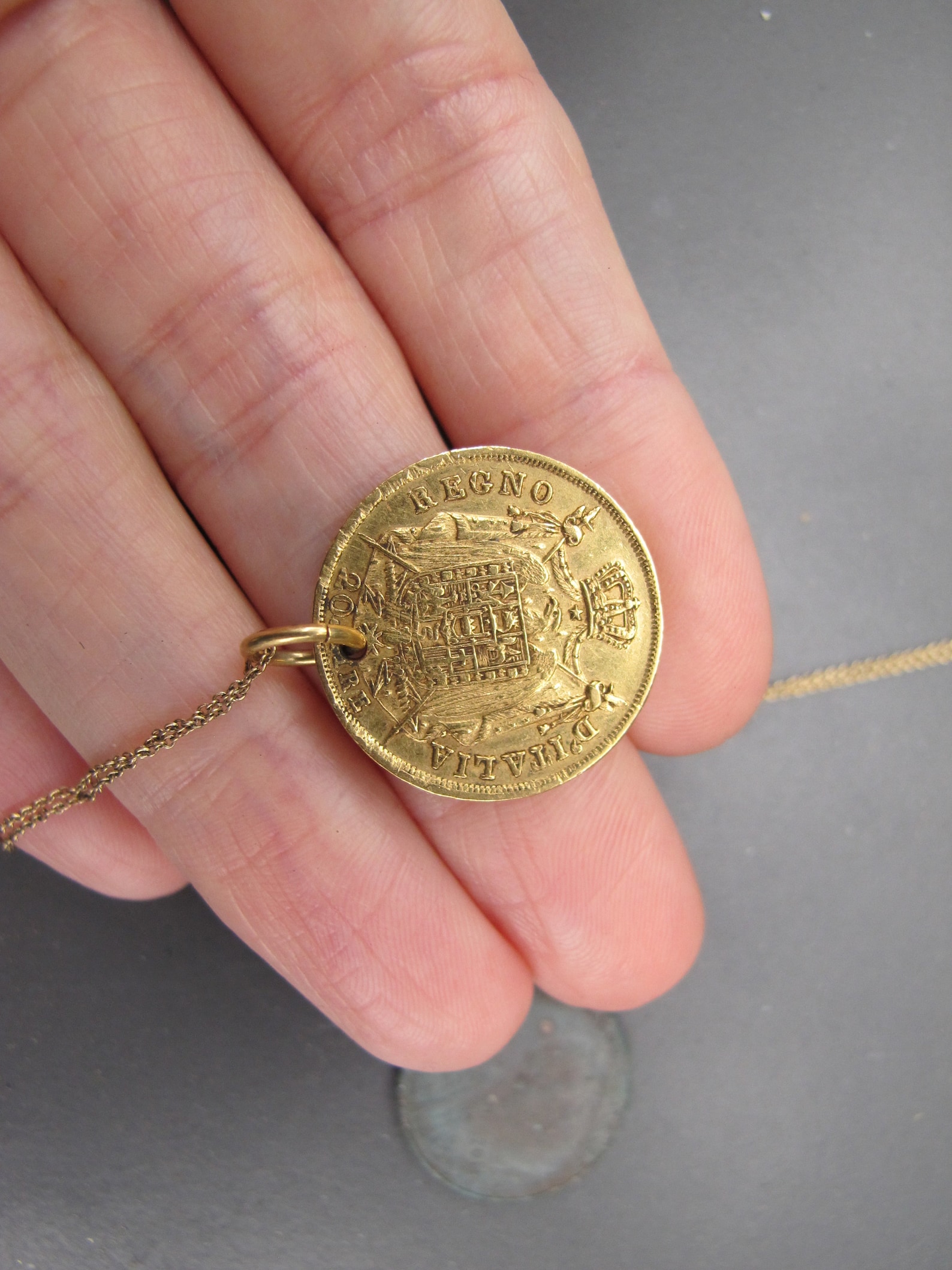 Antique 18k and 22k 20 Lire Italian Gold Coin Napoleon Pendant - Etsy