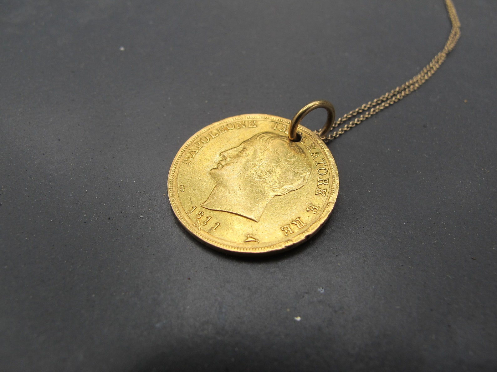 Antique 18k and 22k 20 Lire Italian Gold Coin Napoleon Pendant - Etsy