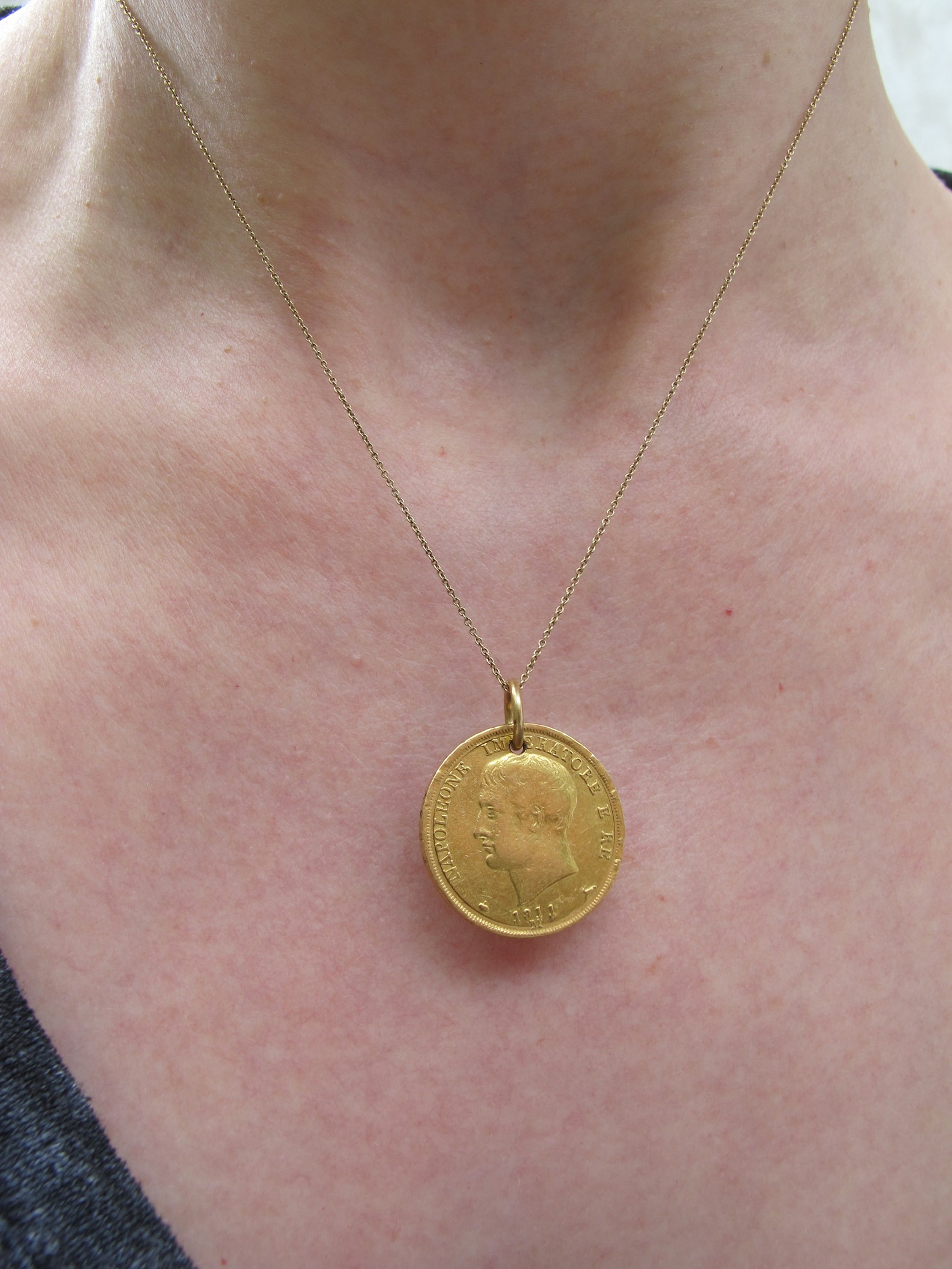 Antique 18k and 22k 20 Lire Italian Gold Coin Napoleon Pendant - Etsy