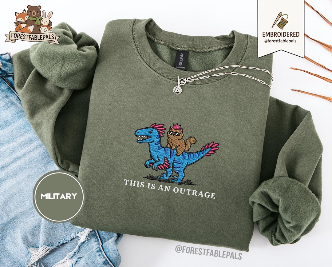 Embroidered Princess Donut and Mongo Sweatshirt, Dungeon Crawler Carl ...