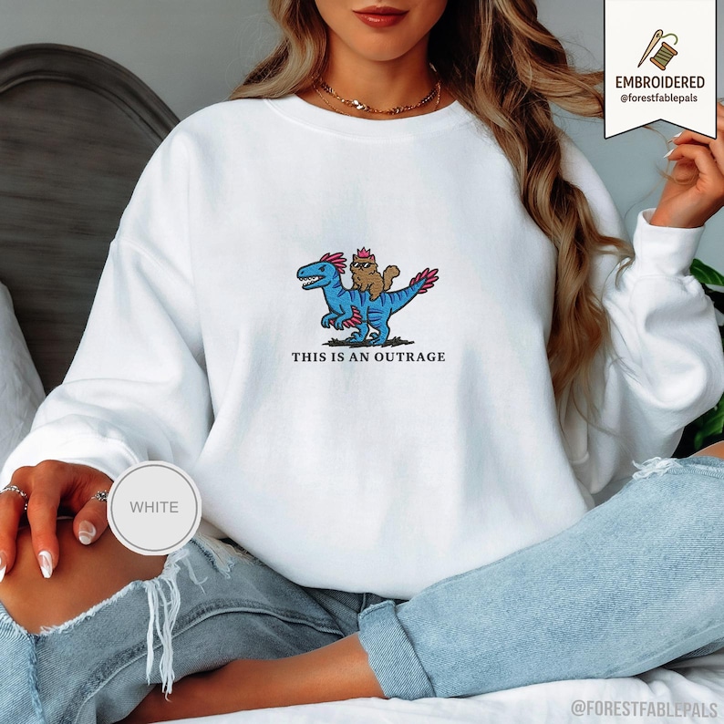 Embroidered Princess Donut and Mongo Sweatshirt, Dungeon Crawler Carl ...