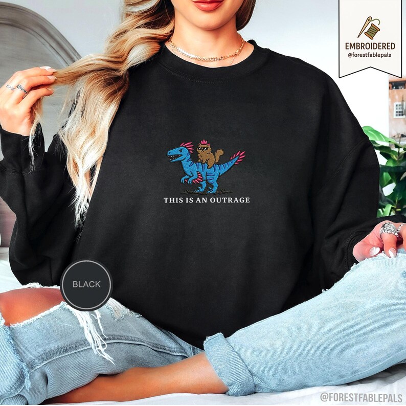Embroidered Princess Donut and Mongo Sweatshirt, Dungeon Crawler Carl ...