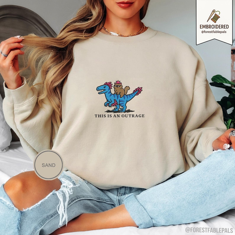 Embroidered Princess Donut and Mongo Sweatshirt, Dungeon Crawler Carl ...