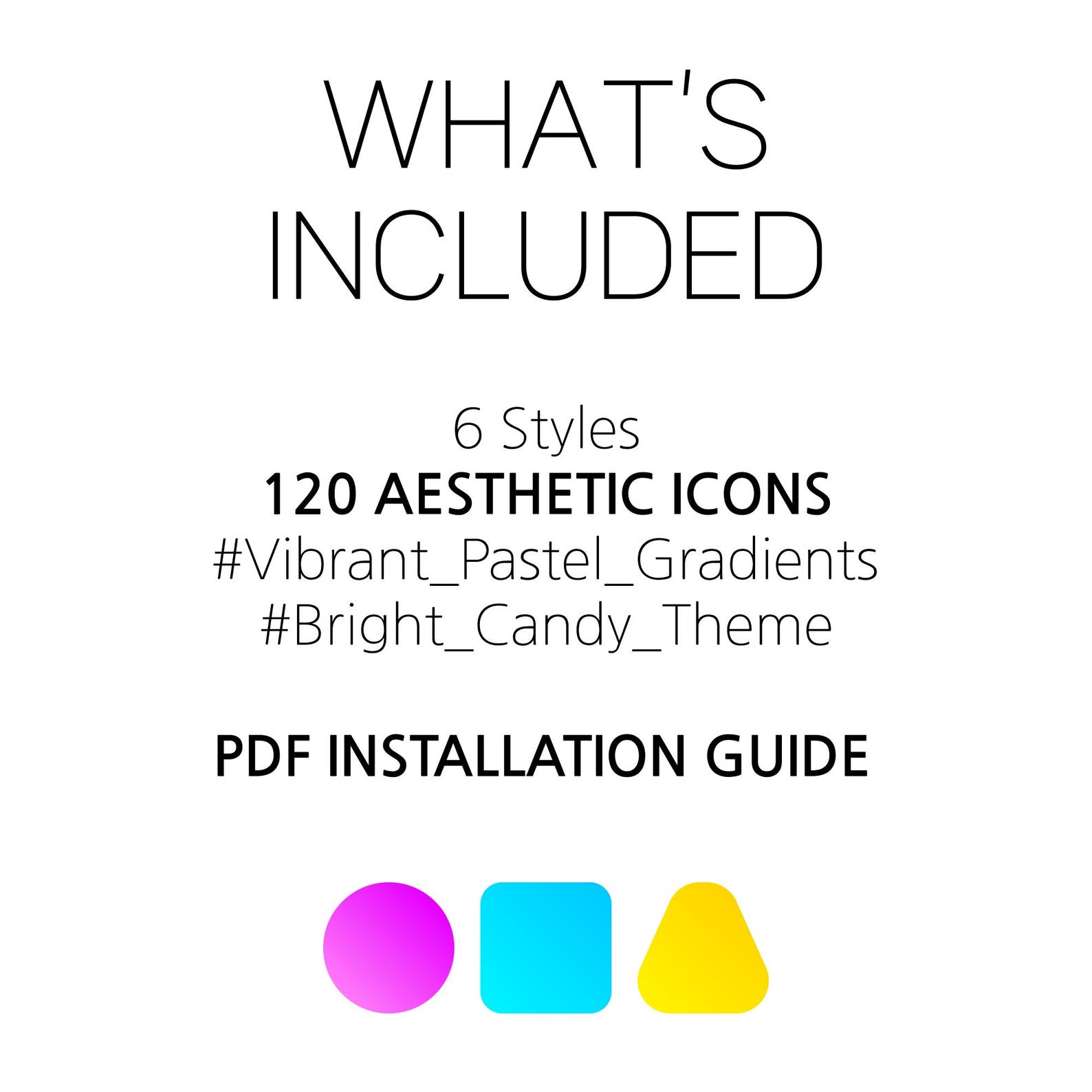 120 Desktop Folder Icons Pack | Vibrant Pastel Gradients | 6 Styles for ...