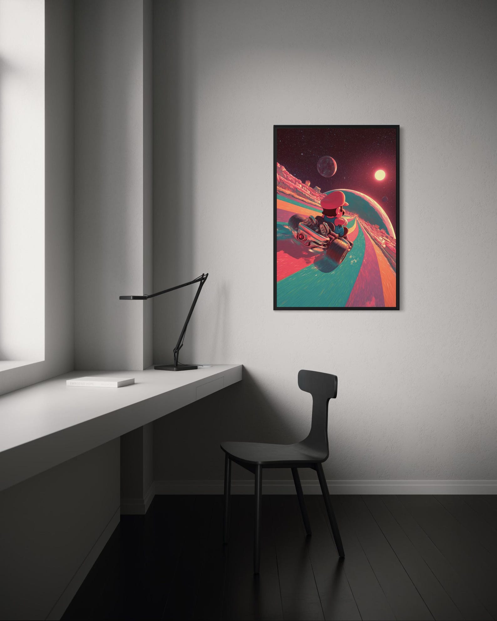 Mario Kart Rainbow Road Outer Space Edition Wall Art (digital Download ...