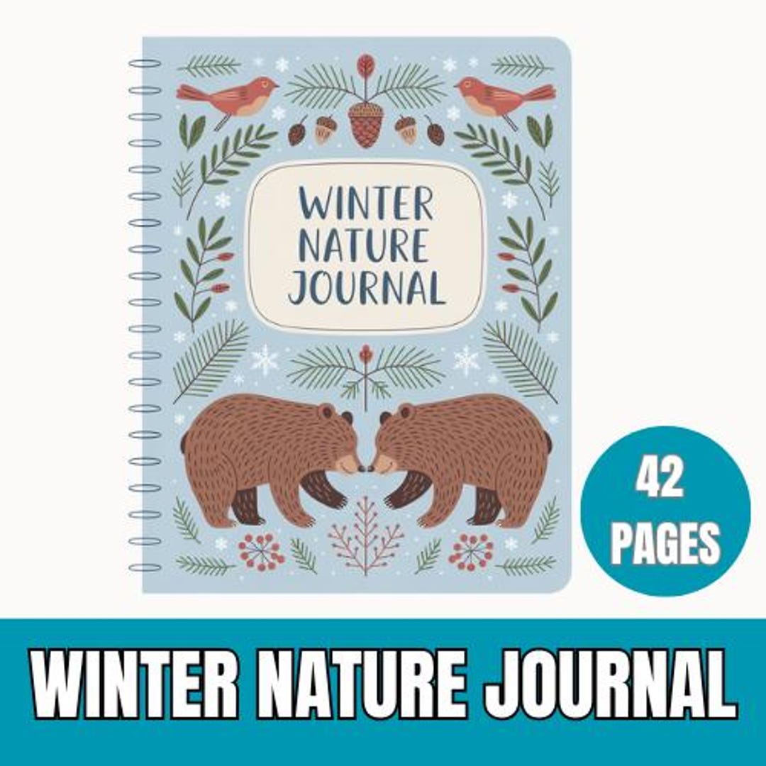 Winter Nature Journal, Printable Journal for Kids, Seasonal Homeschool ...