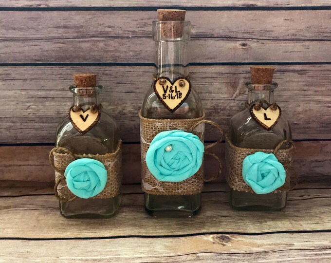 Unity Sand Ceremony Set, Rustic Sand Set, Wedding Accessory, Beach Sand ...