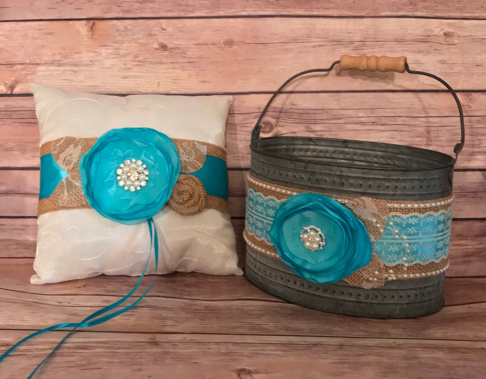 Rustic Flower Girl Bucketwedding Bucketwedding Accessory | Etsy