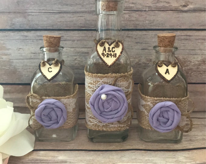 Unity Sand Ceremony Set, Rustic Sand Set, Wedding Accessory, Beach Sand ...