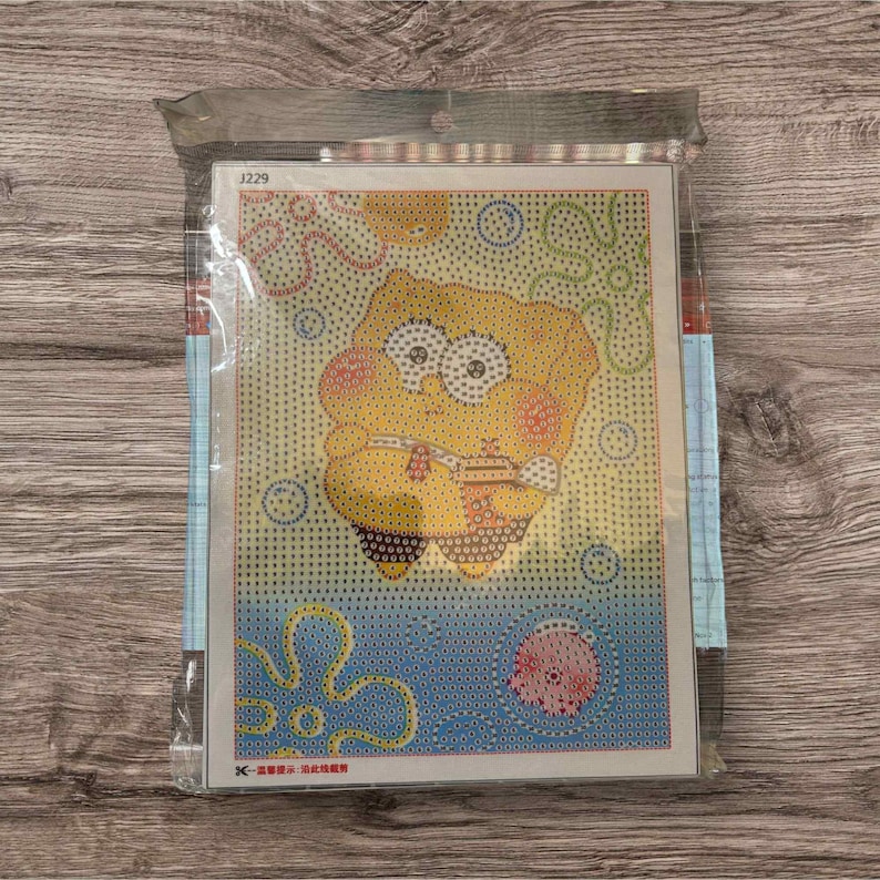Spongebob Diamond Painting Kit - Etsy