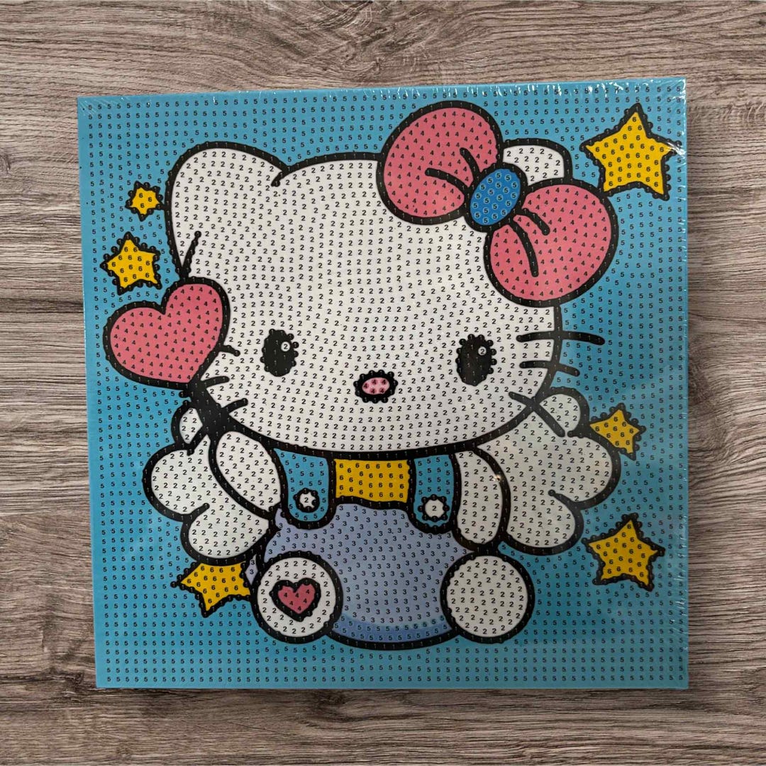 Hello Kitty Diamond Painting Kit With Wings and Stars - Etsy