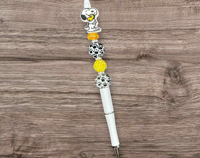 9" Beaded Snoopy Pen - Etsy