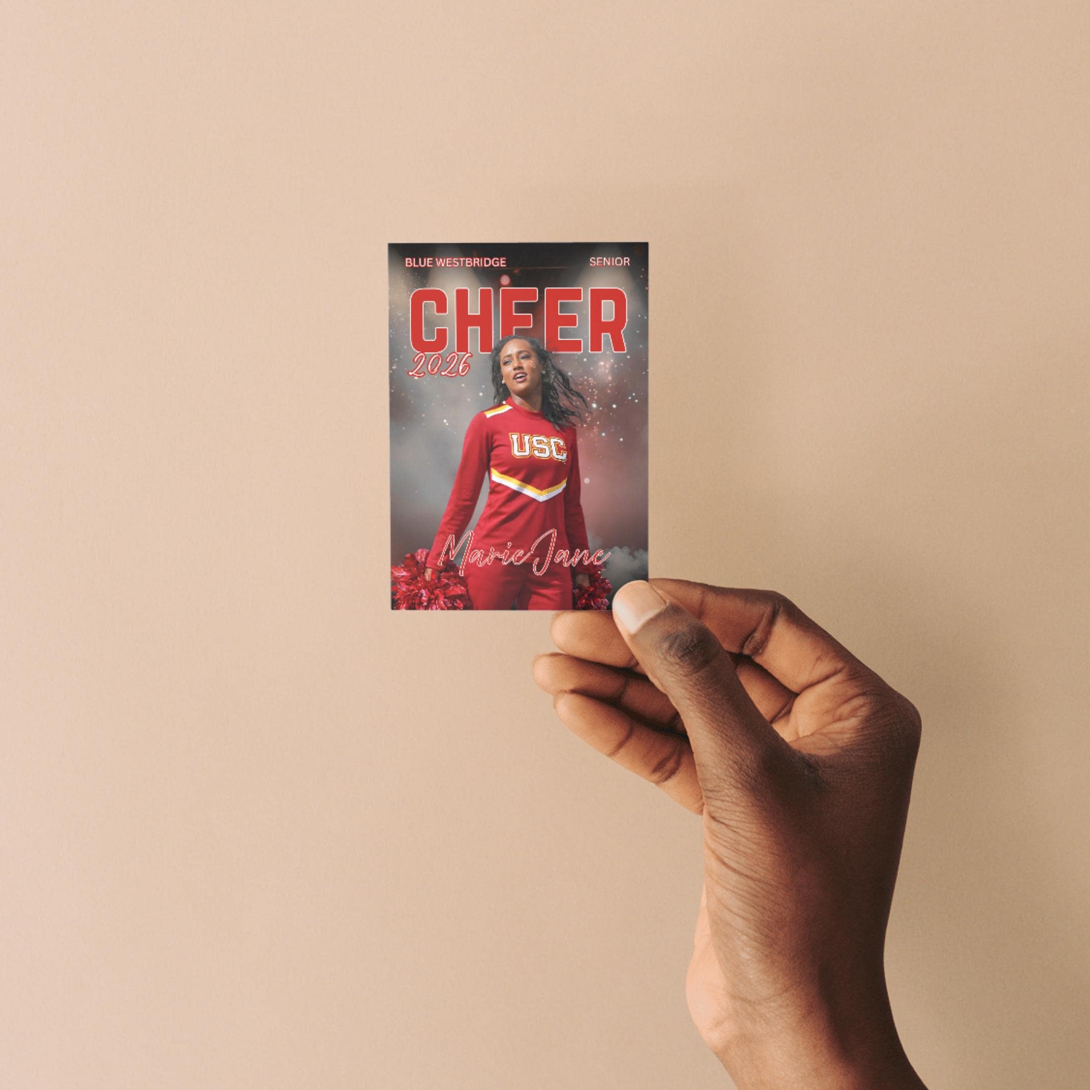Cheerleading Senior Night Poster Template | Canva Editable (digital ...
