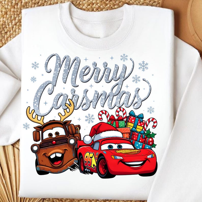 Lightning Mcqueen Christmas PNG, Mater Reindeer Christmas Clipart ...