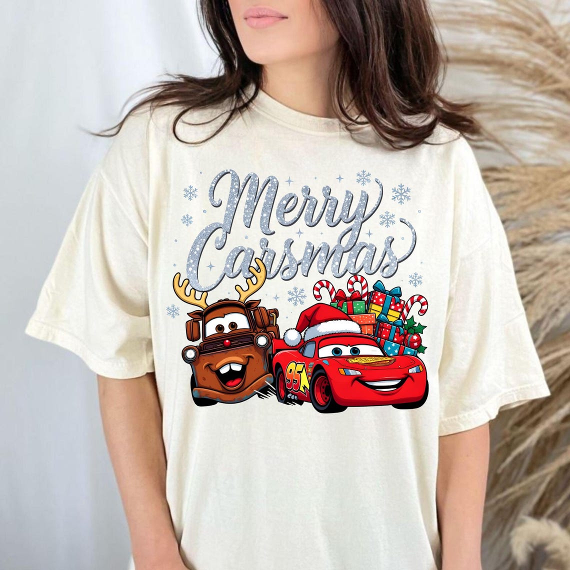 Lightning Mcqueen Christmas PNG, Mater Reindeer Christmas Clipart ...