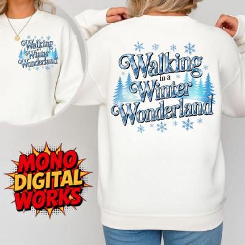 Walking in a Winter Wonderland PNG, Winter Season Png, Winter Christmas ...