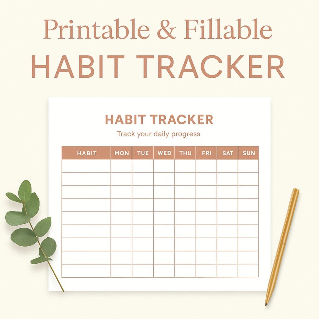 Daily/weekly Tracker Printable | Planner Inserts | A4 PDF Download ...
