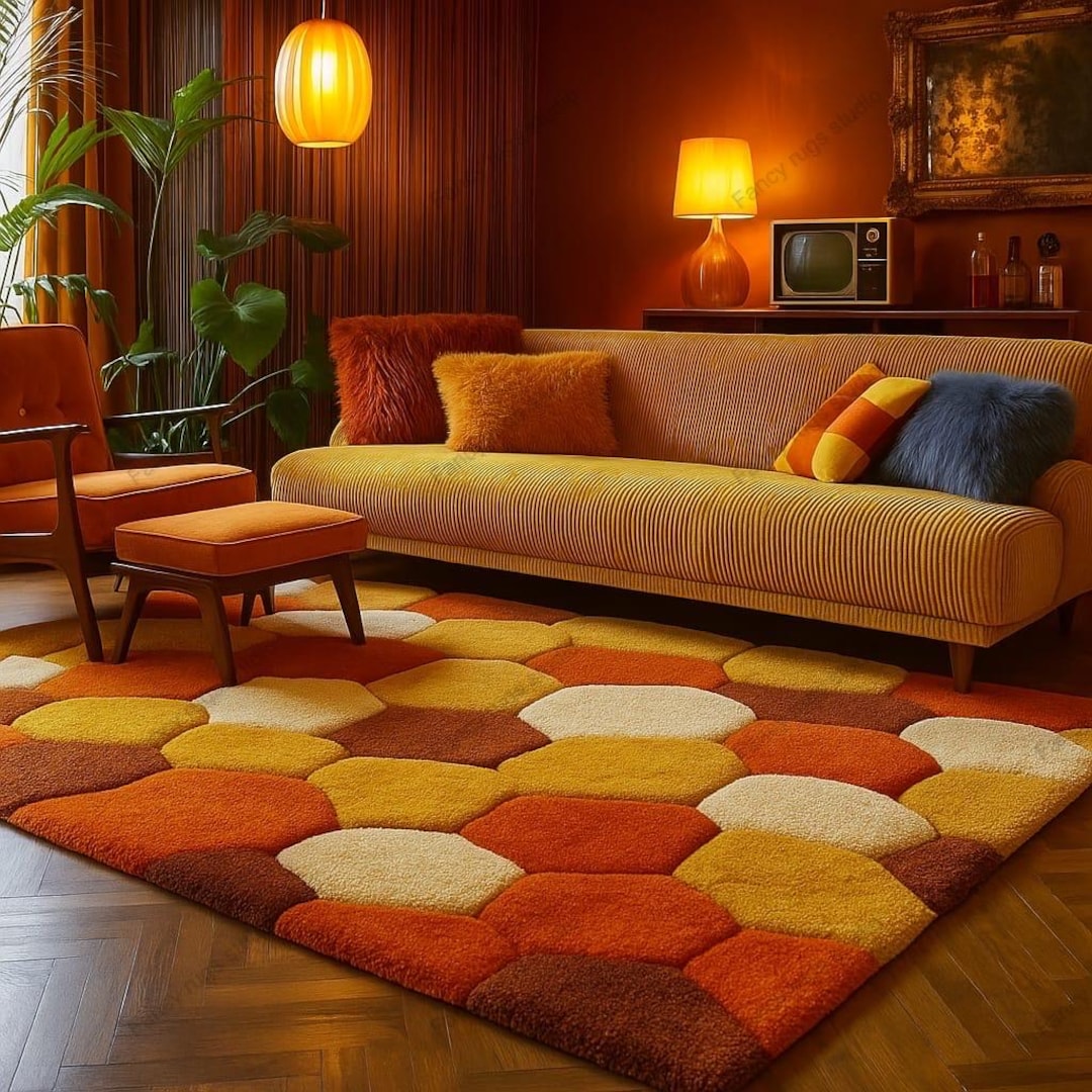 Fabelhafte Mid Century Teppich Ebenbild